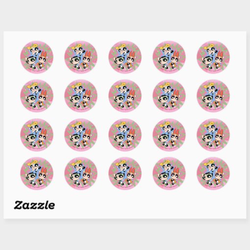 Powerpuff Girls Powfactor Classic Round Sticker | Zazzle