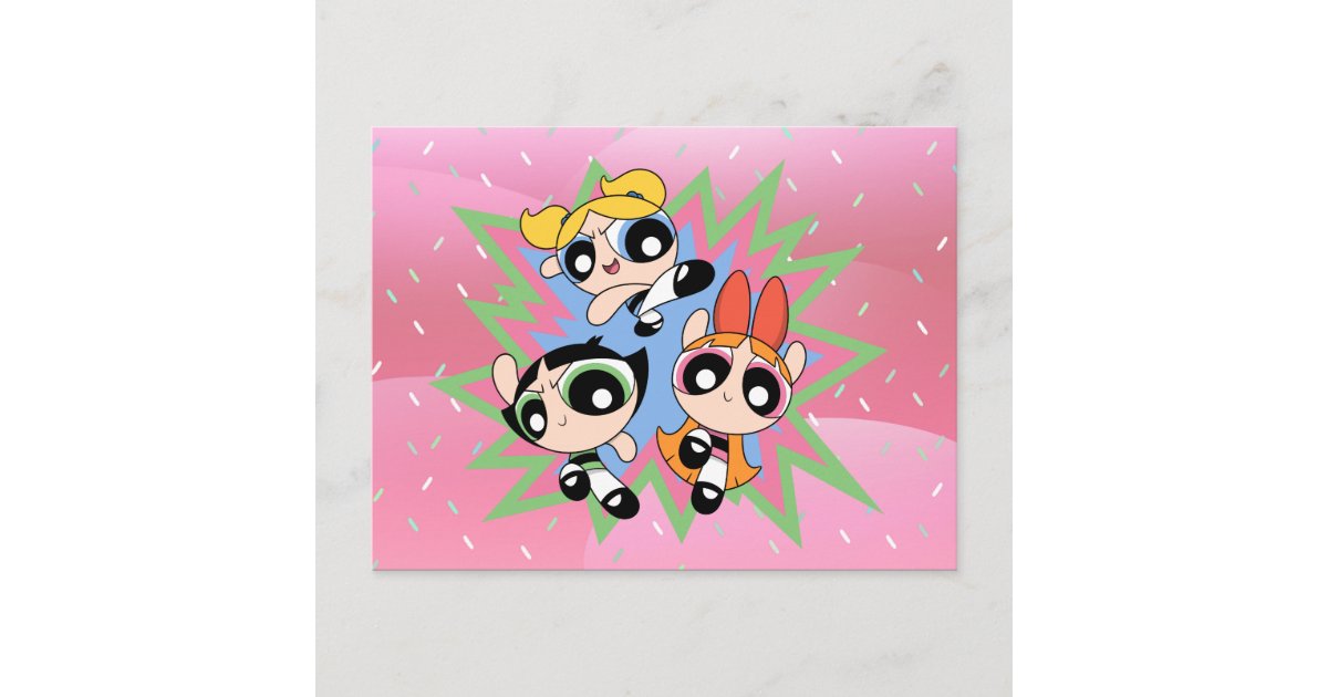 Powerpuff Girls Powfactor Invitation Postcard | Zazzle
