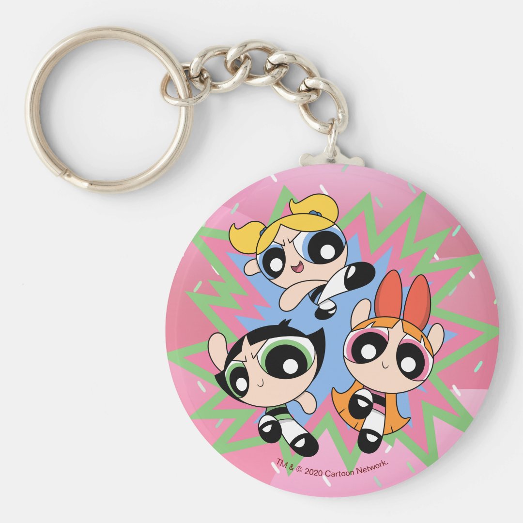 Powerpuff Girls Powfactor Keychain | Zazzle
