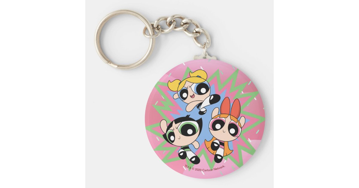 Powerpuff Girls Powfactor Keychain | Zazzle
