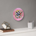 Powerpuff Girls Powfactor Round Clock | Zazzle