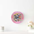 Powerpuff Girls Powfactor Round Clock | Zazzle
