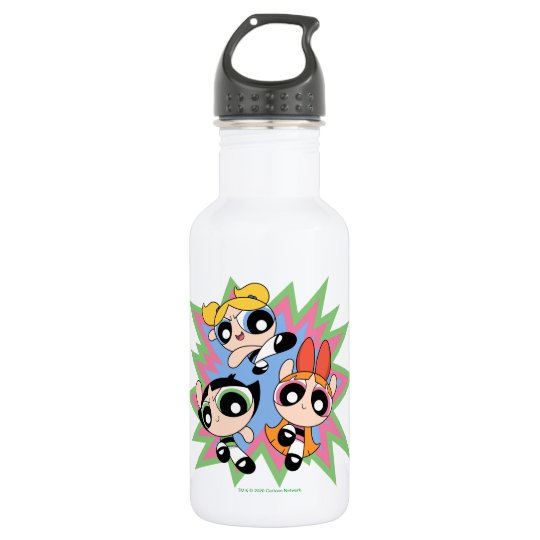 Powerpuff Girls Powfactor Stainless Steel Water Bottle | Zazzle.com