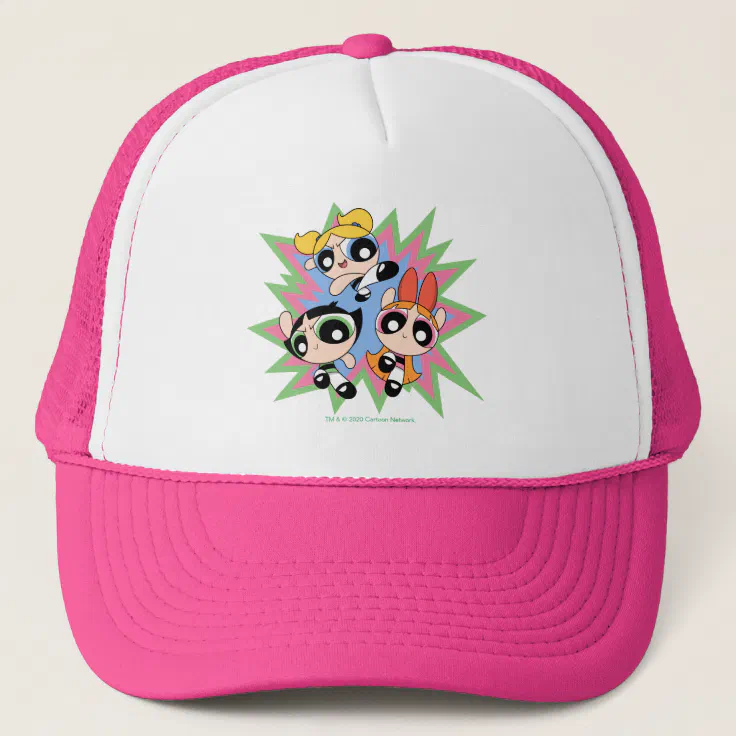 Powerpuff Girls Powfactor Trucker Hat | Zazzle