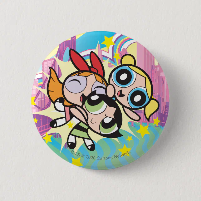 Powerpuff Girls Rule Button | Zazzle