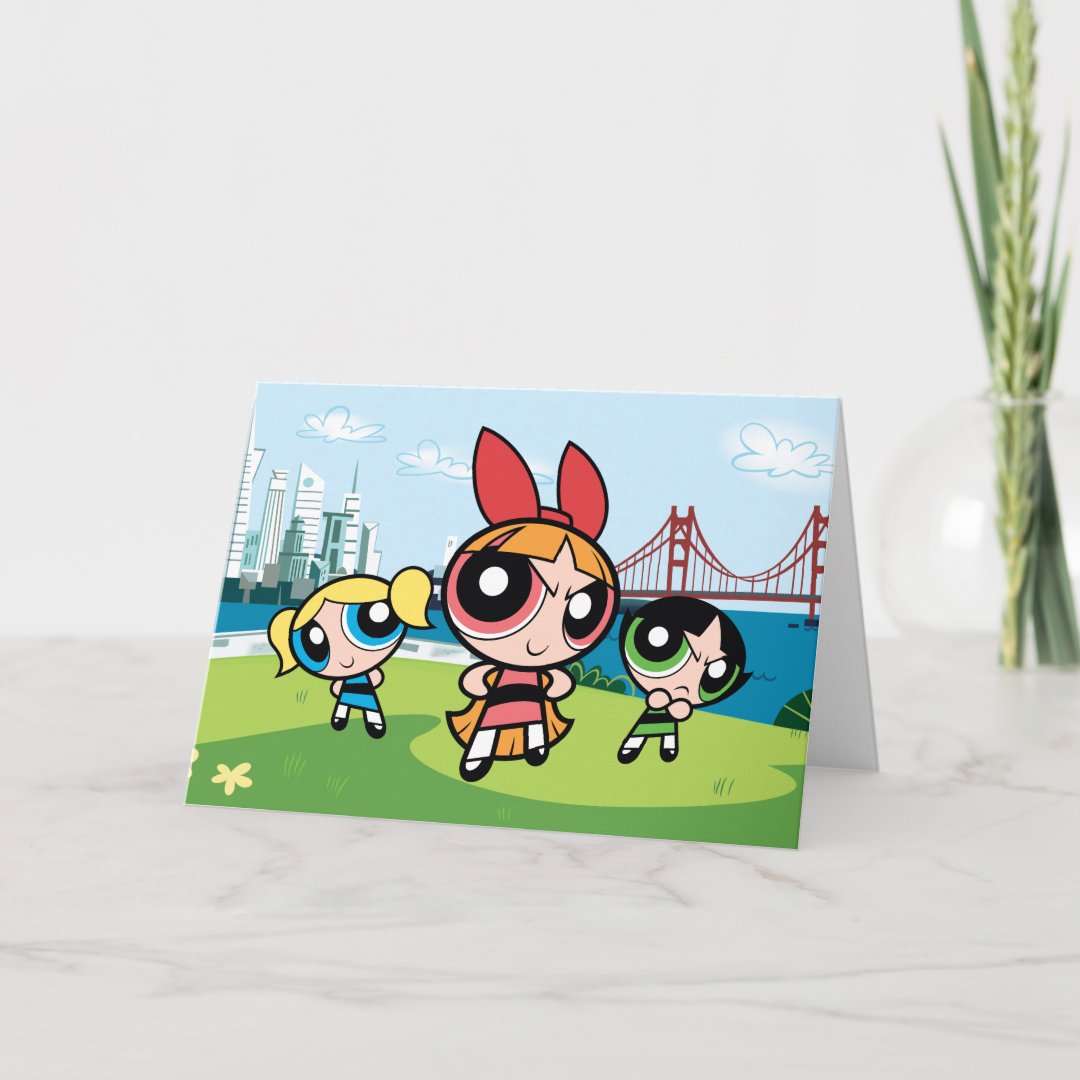 Powerpuff Girls Super Fierce Card | Zazzle