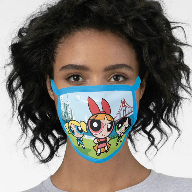 Powerpuff Girls Super Fierce Face Mask | Zazzle