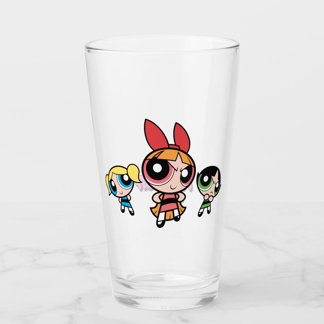 Powerpuff Girls Super Fierce Glass | Zazzle