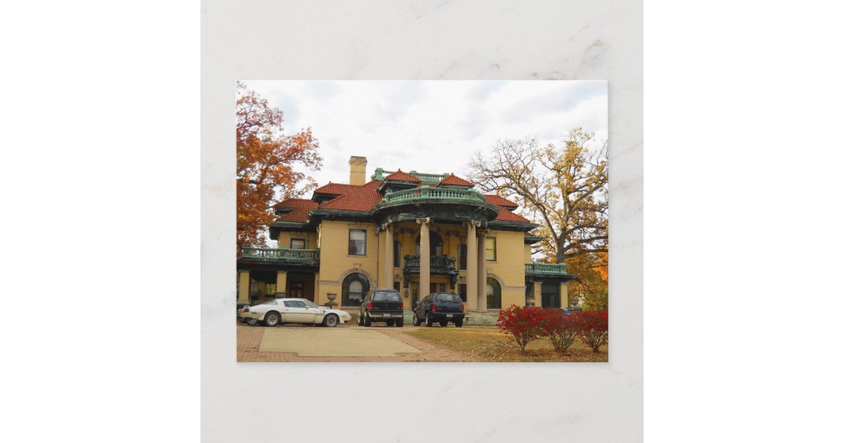 Powers Mansion, Decatur IL Postcard | Zazzle