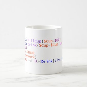 PowerShell Coffee script mug | Zazzle