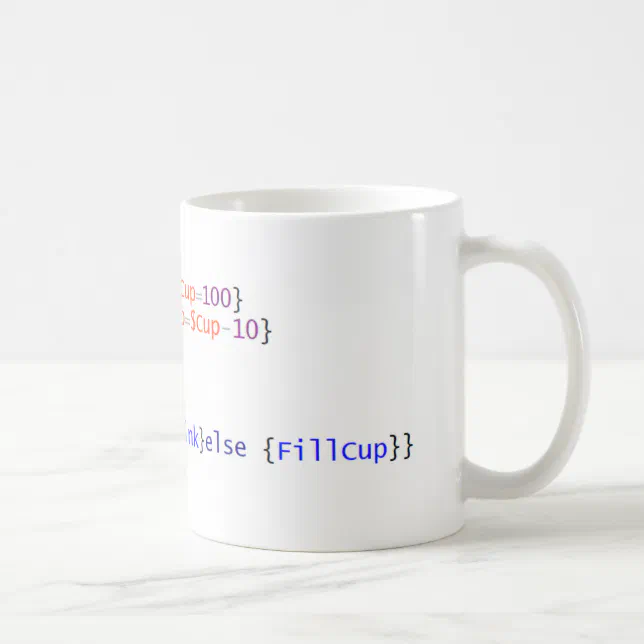 PowerShell Coffee script mug | Zazzle