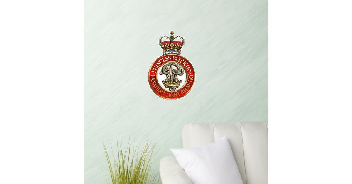 PPCLI Regimental Cap Badge Wall Decal | Zazzle