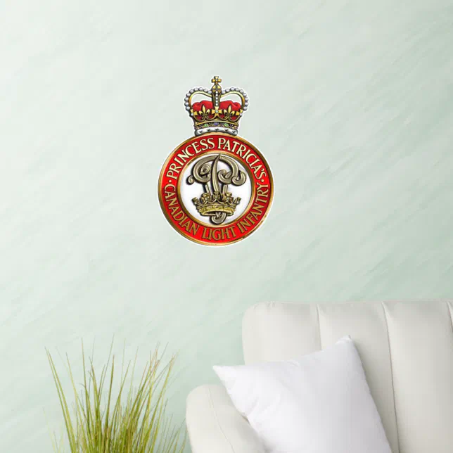 PPCLI Regimental Cap Badge Wall Decal | Zazzle