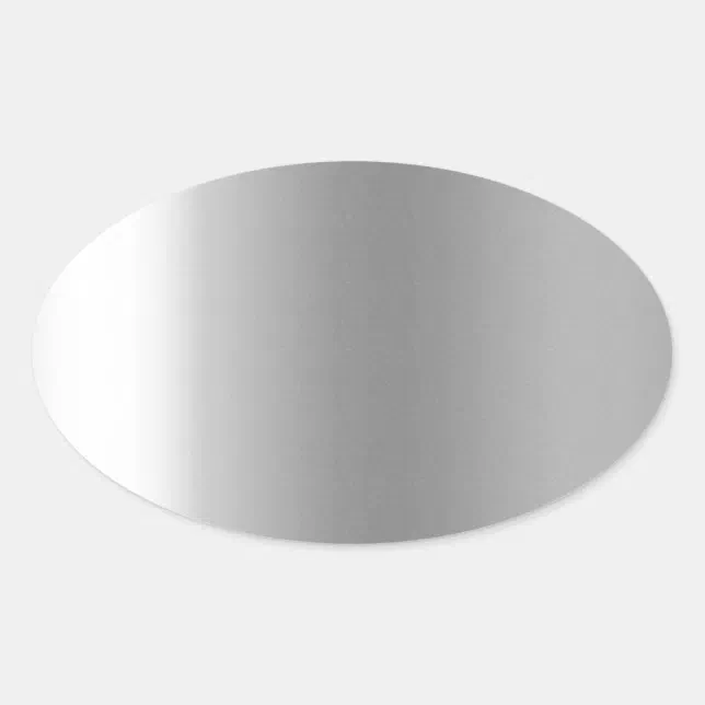 Pr103 SILVER GLEAM SHINY BACKGROUNDS TEMPLATES DIG Oval Sticker | Zazzle