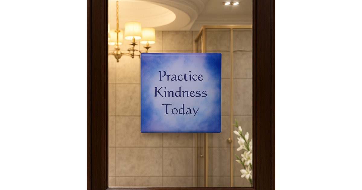 Practice Kindness Today Inspirational Magnet | Zazzle