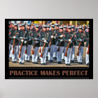 motivational poster practice makes perfect quote | Zazzle.com