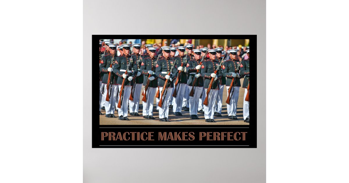 Practice Makes Perfect Poster | Zazzle