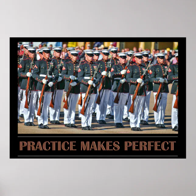 Practice Makes Perfect Poster | Zazzle
