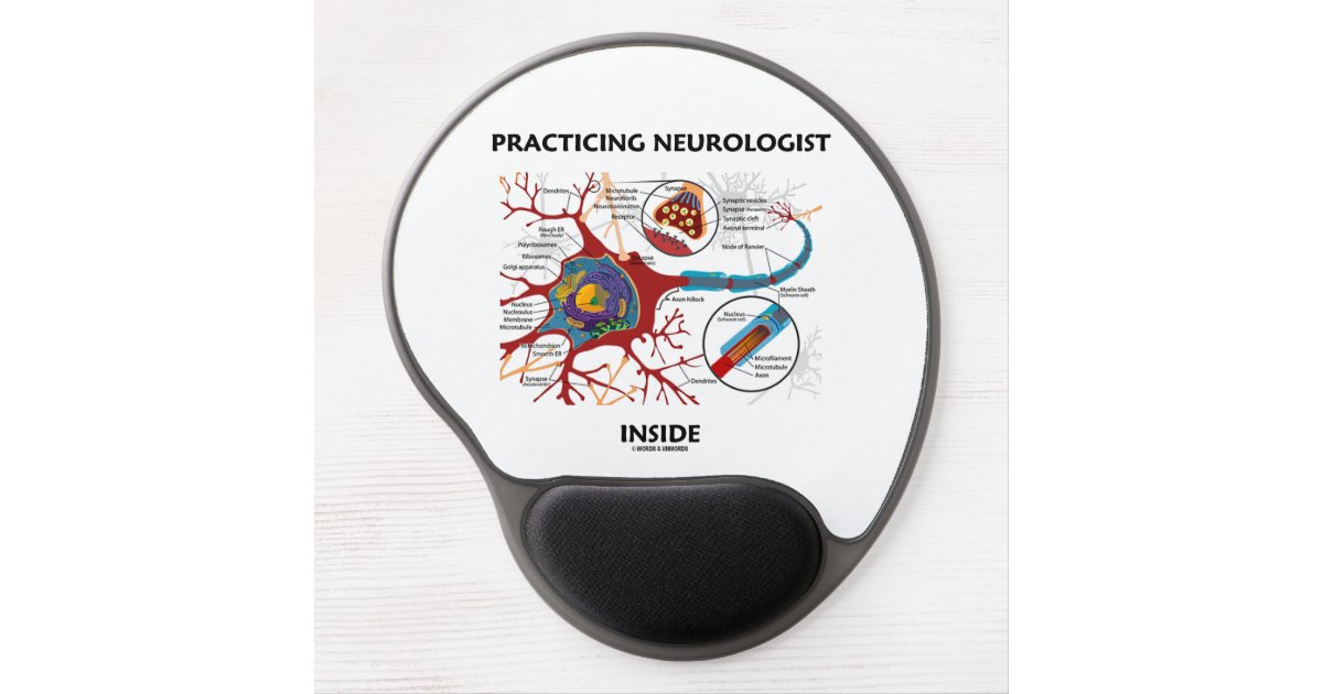 Practicing Neurologist Inside Neuron Synapse Gel Mouse Pad | Zazzle