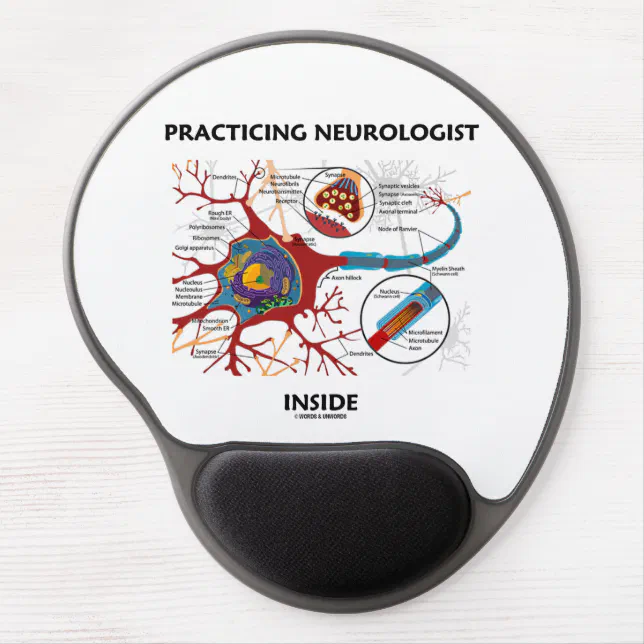 Practicing Neurologist Inside Neuron Synapse Gel Mouse Pad | Zazzle