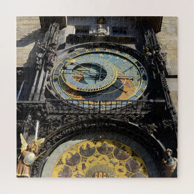 Prague & Astronomical Clock - Orloj /Czechia Jigsaw Puzzle | Zazzle