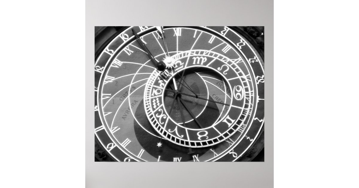 Prague Astronomical Clock Poster | Zazzle