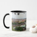 Prague Bridges Panorama, Vltava river, Czechia Mug | Zazzle