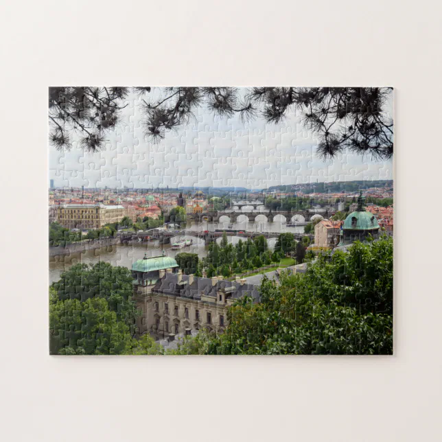 Prague Bridges & River Vltava /Czechia Jigsaw Puzzle | Zazzle