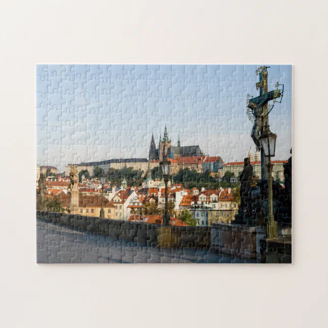 Prague Castle view from Charles bridge, Czech R. Jigsaw Puzzle | Zazzle