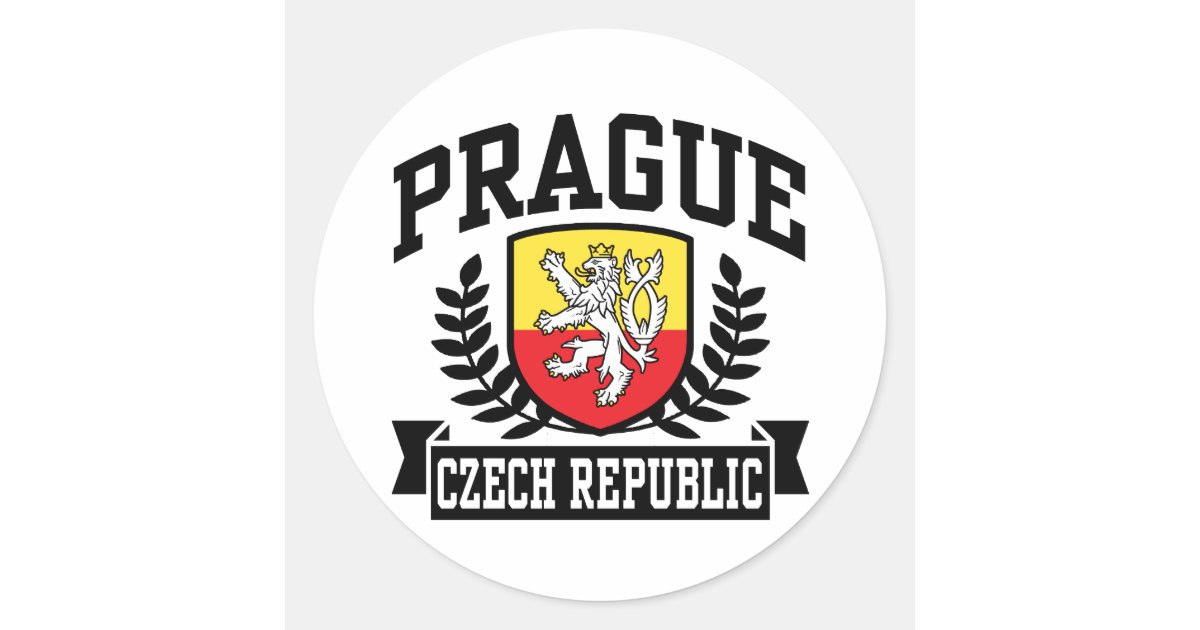 Prague Classic Round Sticker | Zazzle