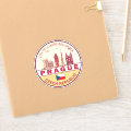 Prague Czech Republic City Skyline Emblem Sticker | Zazzle