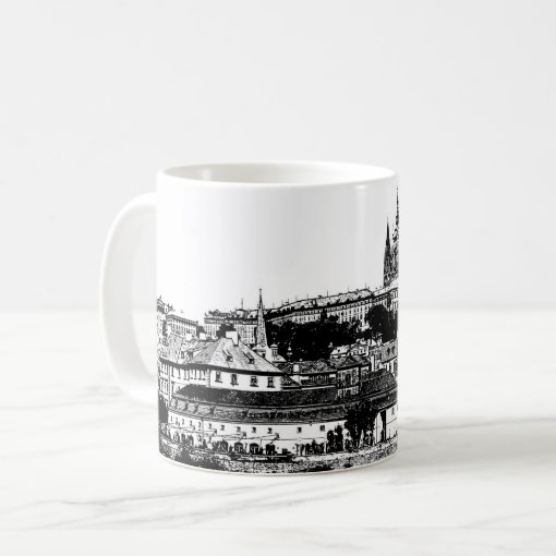 Prague, Historical city, Castle & Flag - Czech Coffee Mug | Zazzle