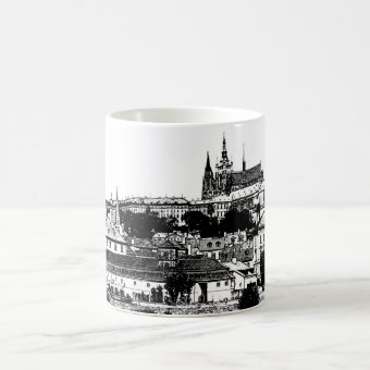 Prague, Historical city, Castle & Flag - Czech Coffee Mug | Zazzle