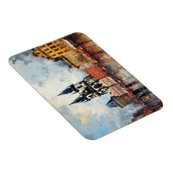 Prague night in Czech Republic Magnet | Zazzle