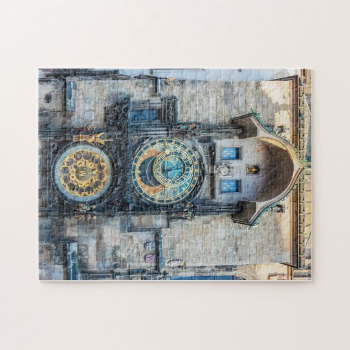 Prague old Astronomical Clock - Czech Republic Jigsaw Puzzle | Zazzle