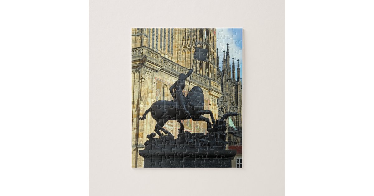 Prague statue jigsaw puzzle | Zazzle
