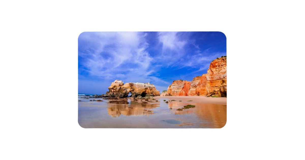 Praia da rocha Portugal Magnet | Zazzle