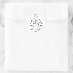 Pranam Classic Round Sticker | Zazzle