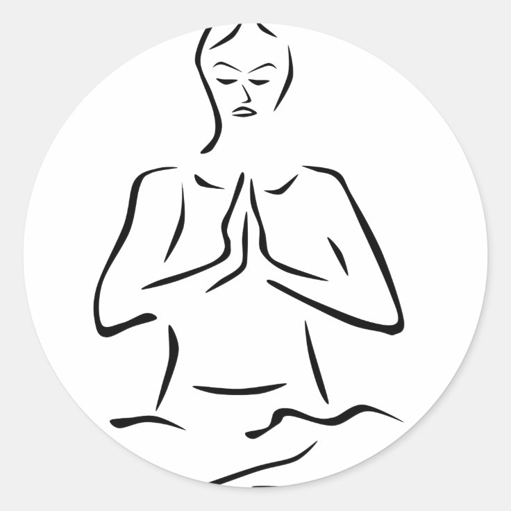 Pranam Classic Round Sticker | Zazzle