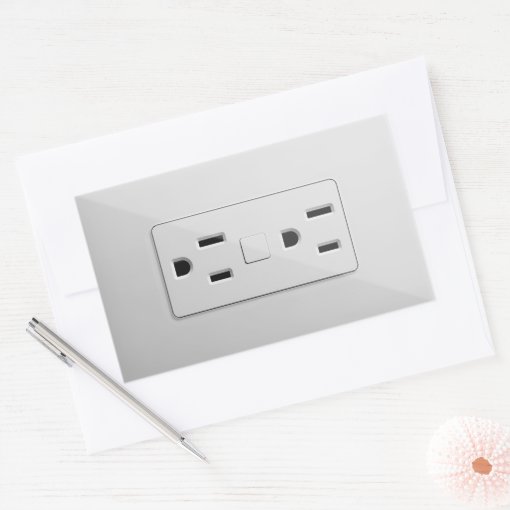 Prank Electrical Outlet Sticker Funny April Fools | Zazzle