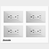 Prank Electrical Outlet Sticker Funny April Fools | Zazzle