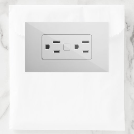 Prank Electrical Outlet Sticker Funny April Fools | Zazzle
