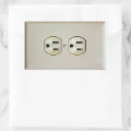 Prank Wall Outlet Decal Rectangular Sticker | Zazzle