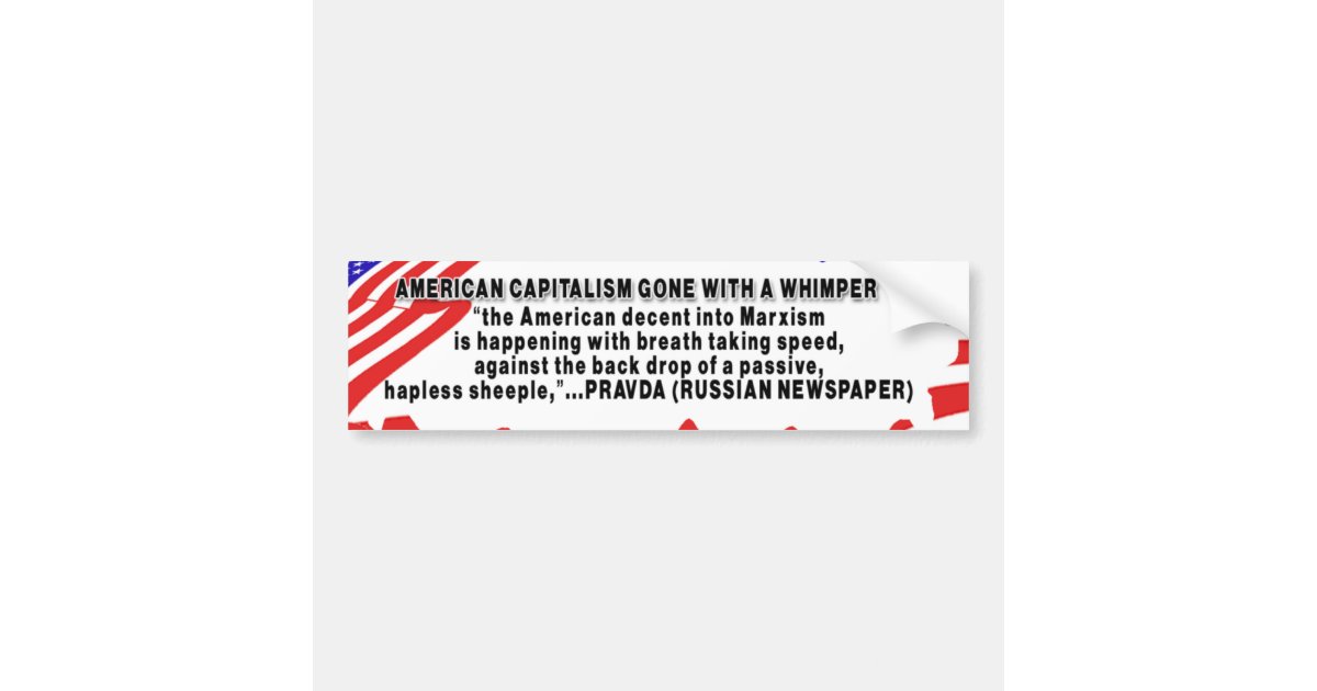 PRAVDA QUOTE - AMERICAN SHEEPLE BUMPER STICKER | Zazzle