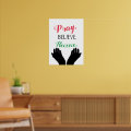 Pray Believe Receive Christian Inspiration Poster | Zazzle
