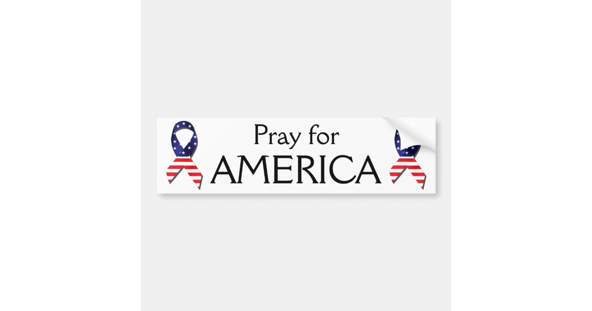 Pray for America Bumper Sticker | Zazzle