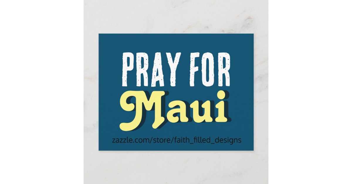 Pray For Maui Invitation Postcard | Zazzle
