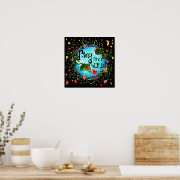 Pray for our World Poster | Zazzle