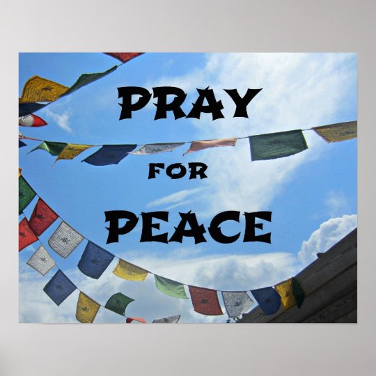 Pray for Peace Poster | Zazzle.com
