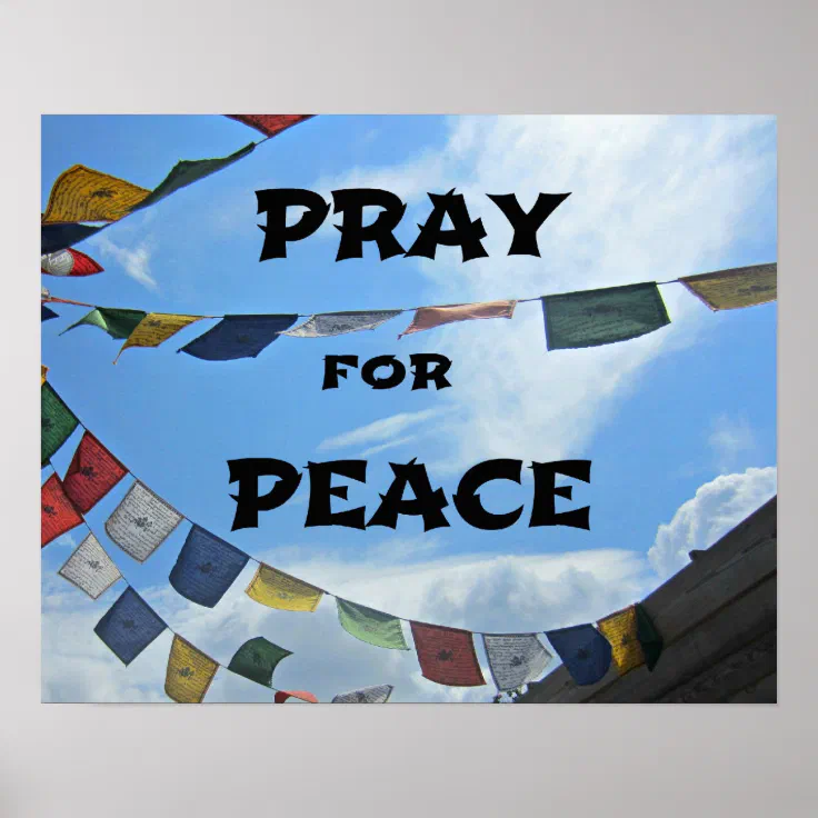 Pray for Peace Poster | Zazzle